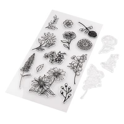 Flowers Clear Stamp Set by Recollections™ | Michaels