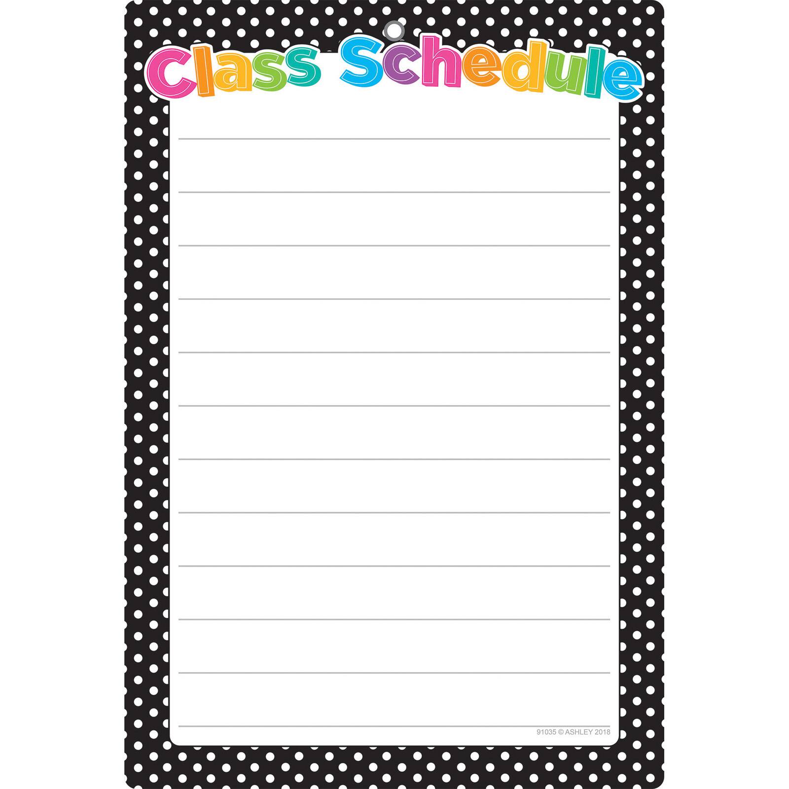 Smart Poly™ B&W Polka Dots Classroom Charts, 5ct. | Charts | Michaels