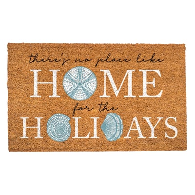 Home for the Holidays Shell Door Mat | Michaels