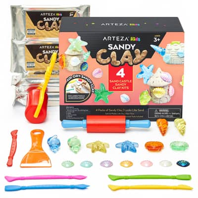 Arteza® Kids Sandy Clay Sand Castle Kit, 27 pcs | Michaels