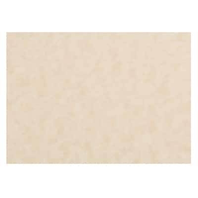 JAM Paper Natural 3.5" x 4.87" Blank Flat Parchment Note Cards, 50ct ...