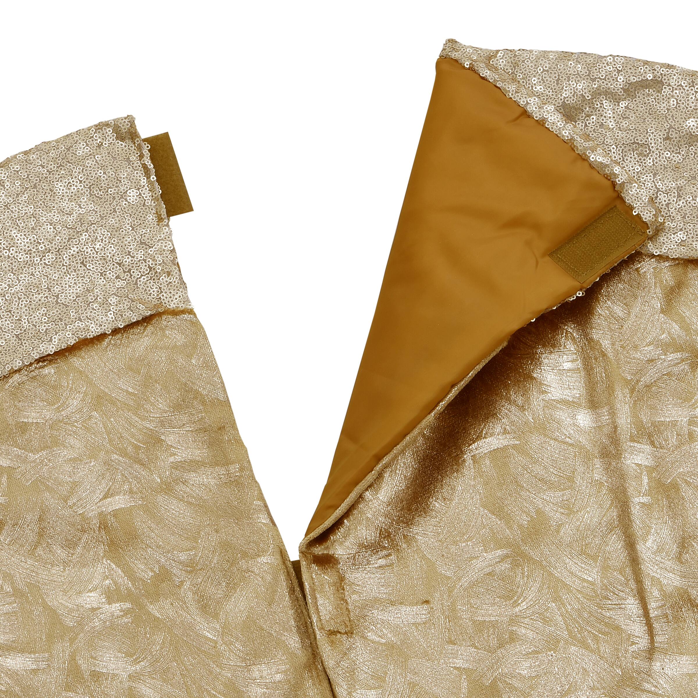 52" Yuletide Glam Collection Metallic Gold Tree Skirt | Tree Skirts ...