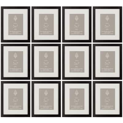 Buy in Bulk - 12 Pack: Black Frame With Mat, Aspect by Studio Décor ...