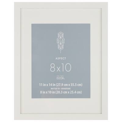Buy in Bulk - 8 Pack: White 8" x 10" Frame with Mat, Aspect by Studio ...