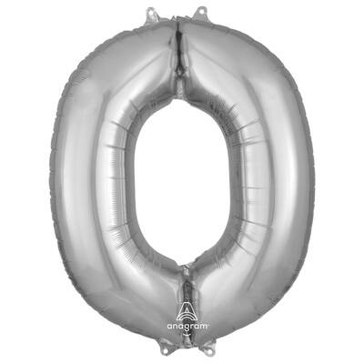 32" Silver Letter Foil Balloon, Color: O | Michaels