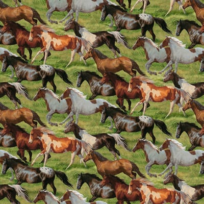 Wild Wings Horses Running Free Cotton Fabric | Michaels