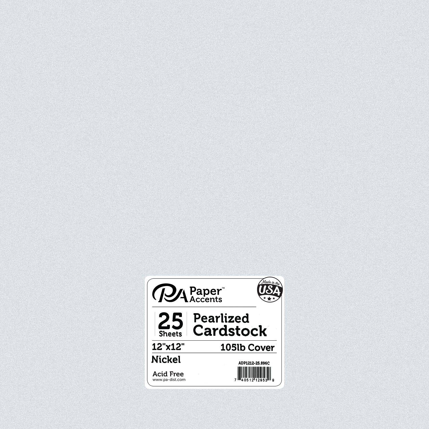 PA Paper™ Accents 12" x 12" Pearlized Cardstock, 25 Sheets | Michaels