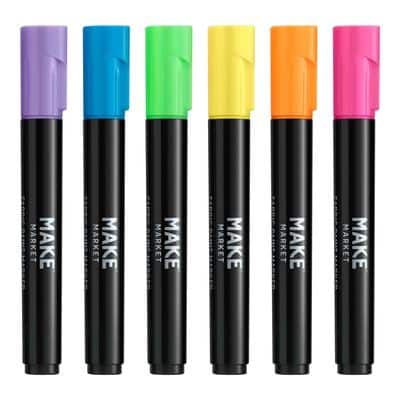 Buy in Bulk - 12 Packs: 6 ct. (72 total) Fluorescent Fabric Paint Markers by Make Market® | Michaels