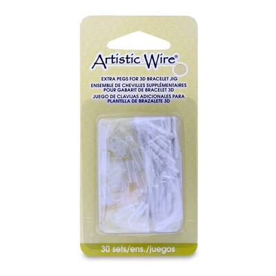 Artistic Wire® Extra Pegs for 3D Bracelet Jig, O.D. & Holder Tubes, 30 ...