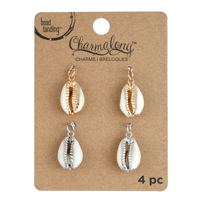 Charmalong™ Gold & Rhodium Shell Charms by Bead Landing™ | Michaels