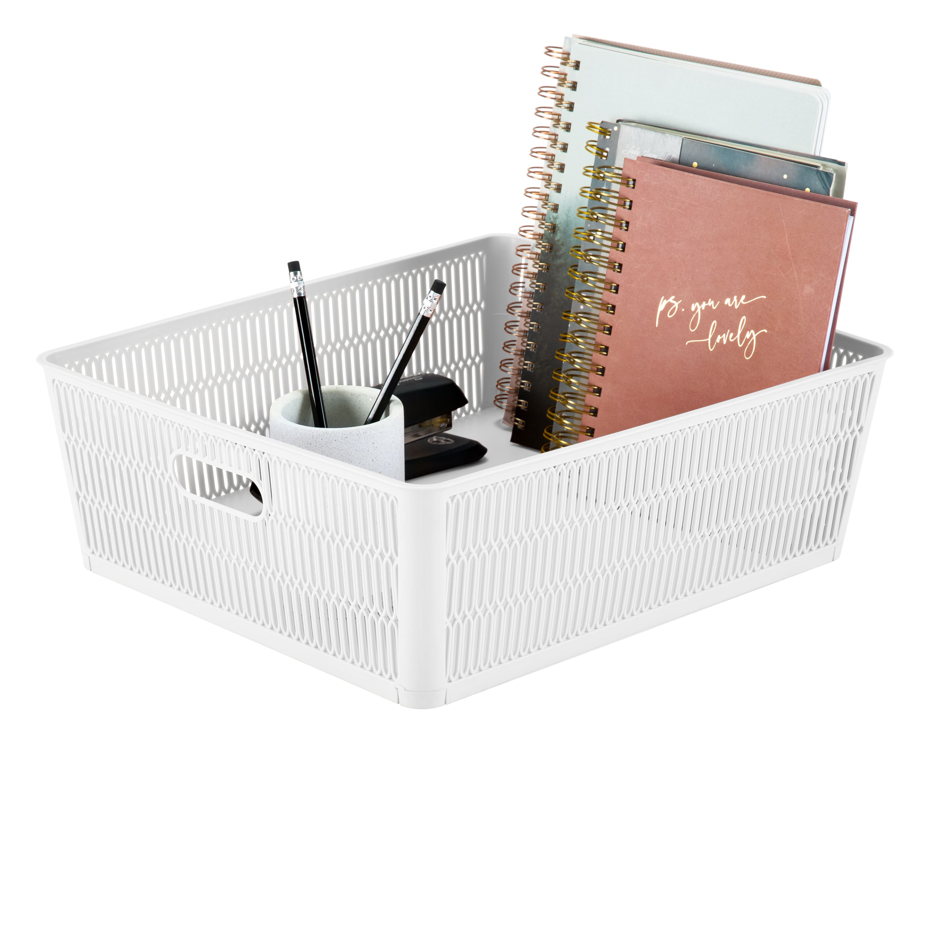 Simplify Slide 2 Stack It Shallow Tote Baskets, 2ct. | Baskets | Michaels