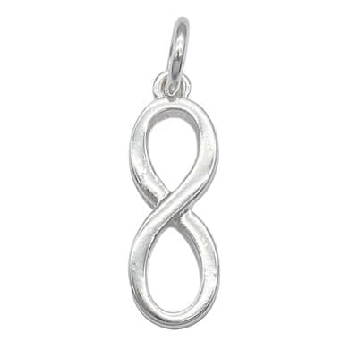 Buy in Bulk - 12 Pack: Silver Plated Infinity Charm by Bead Landing ...