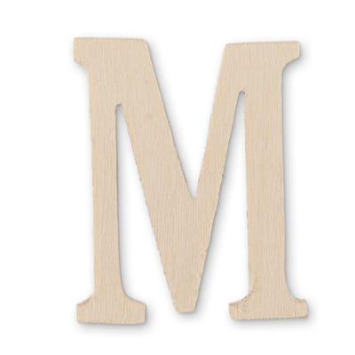 3" Chunky Wood Letter by Make Market®, Color: M | Michaels