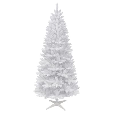 7ft. Unlit White Carson Artificial Pine Christmas Tree | Michaels