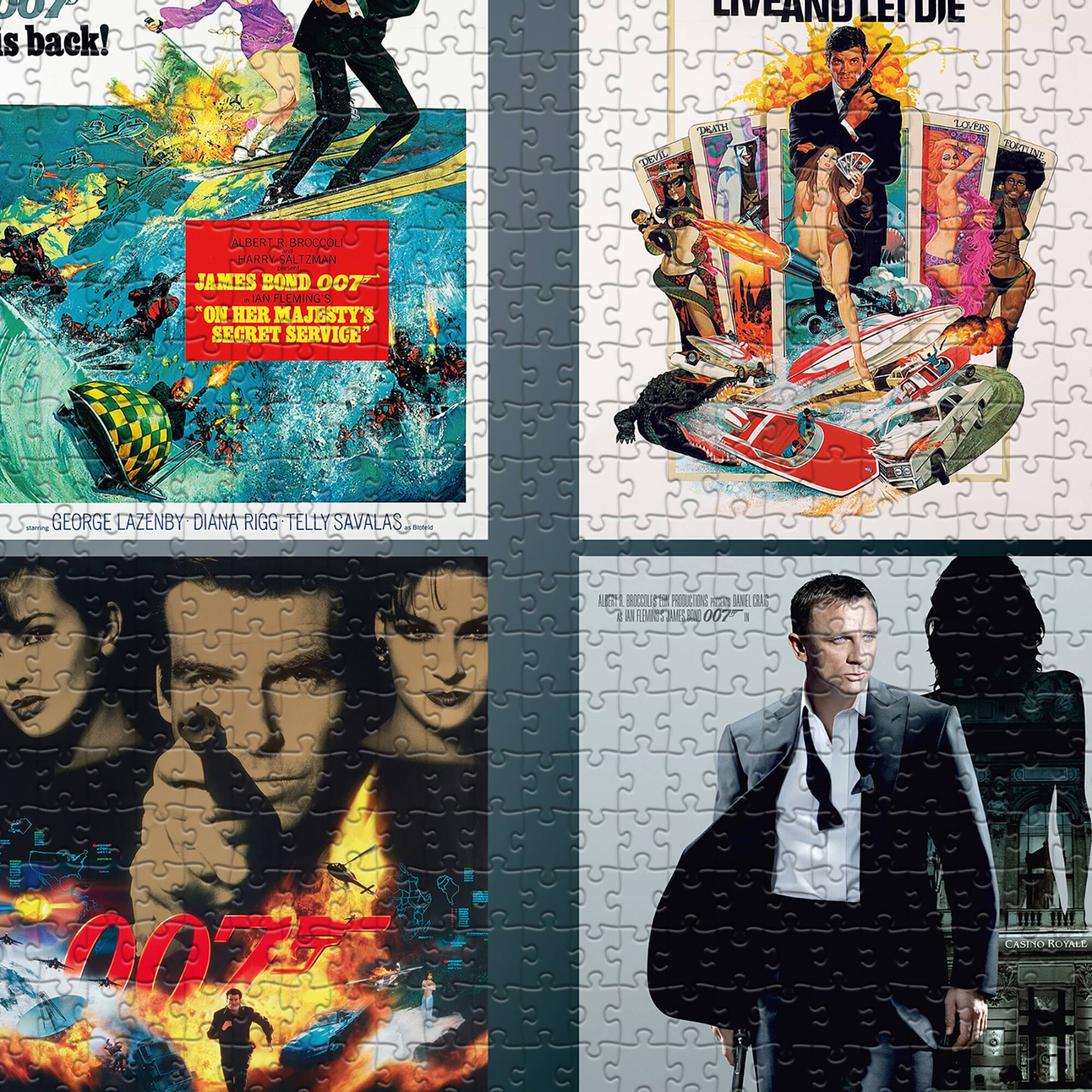 Top Trump® 007 Bond All Six Bonds 1,000 Piece Jigsaw Puzzle | Puzzles ...