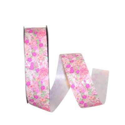 Reliant 1.33" x 109yd. Calico Floral Print Ribbon | Michaels