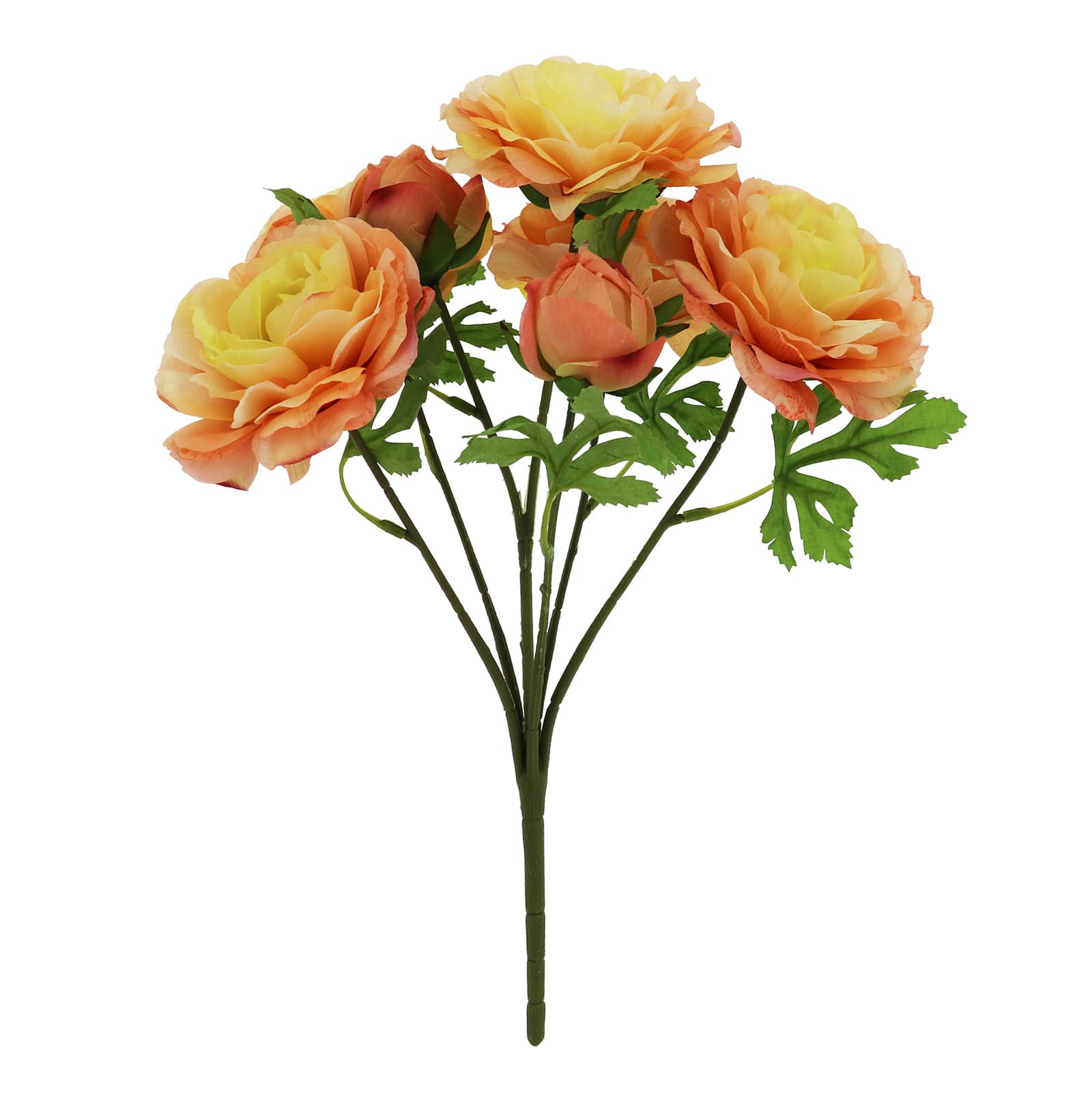 15.5" Large Ranunculus Deluxe Bush by Ashland®, Color: Coral | Michaels