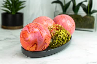 Paint Poured Décor Balls | Projects | Michaels
