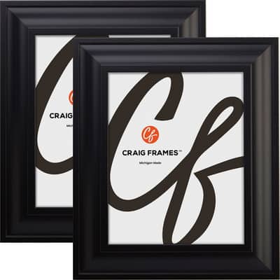 2 Pack Craig Frames Upscale Satin Black Picture Frame | Michaels