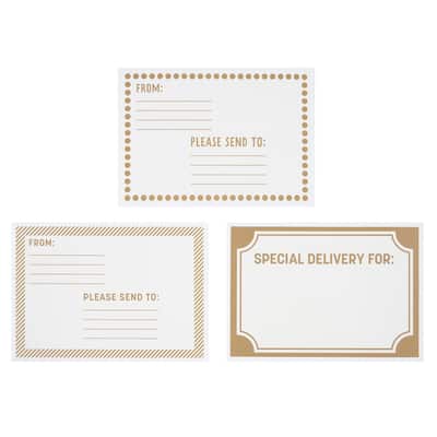 Kraft & White Address Labels by Celebrate It™ | Michaels