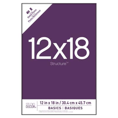 Basics Black Frame by Studio Décor®, Size: 12" x 18" | Michaels