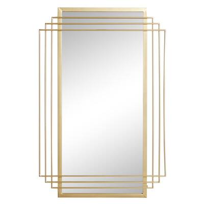 CosmoLiving by Cosmopolitan Gold Glam Metal Wall Mirror | Michaels