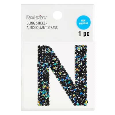 Black AB Letter Bling Sticker by Recollections® | Michaels