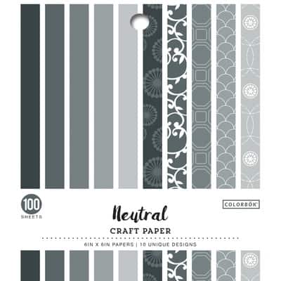 Colorbok® Neutral Craft Paper Pad, 6" x 6" | Michaels