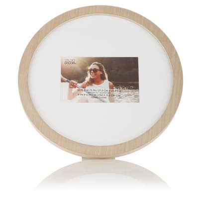 6 x 4 Natural Round Frame with Mat by Studio Decor Michaels