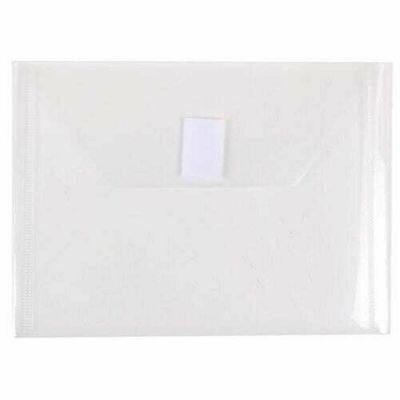 JAM Paper 5.5" x 7.5" Plastic Booklet Envelopes with Hook & Loop Closure, 24ct. | Michaels