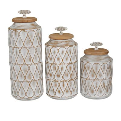 Brown Traditional Decorative Jars, Set of 3" 16", 13", 10" | Michaels