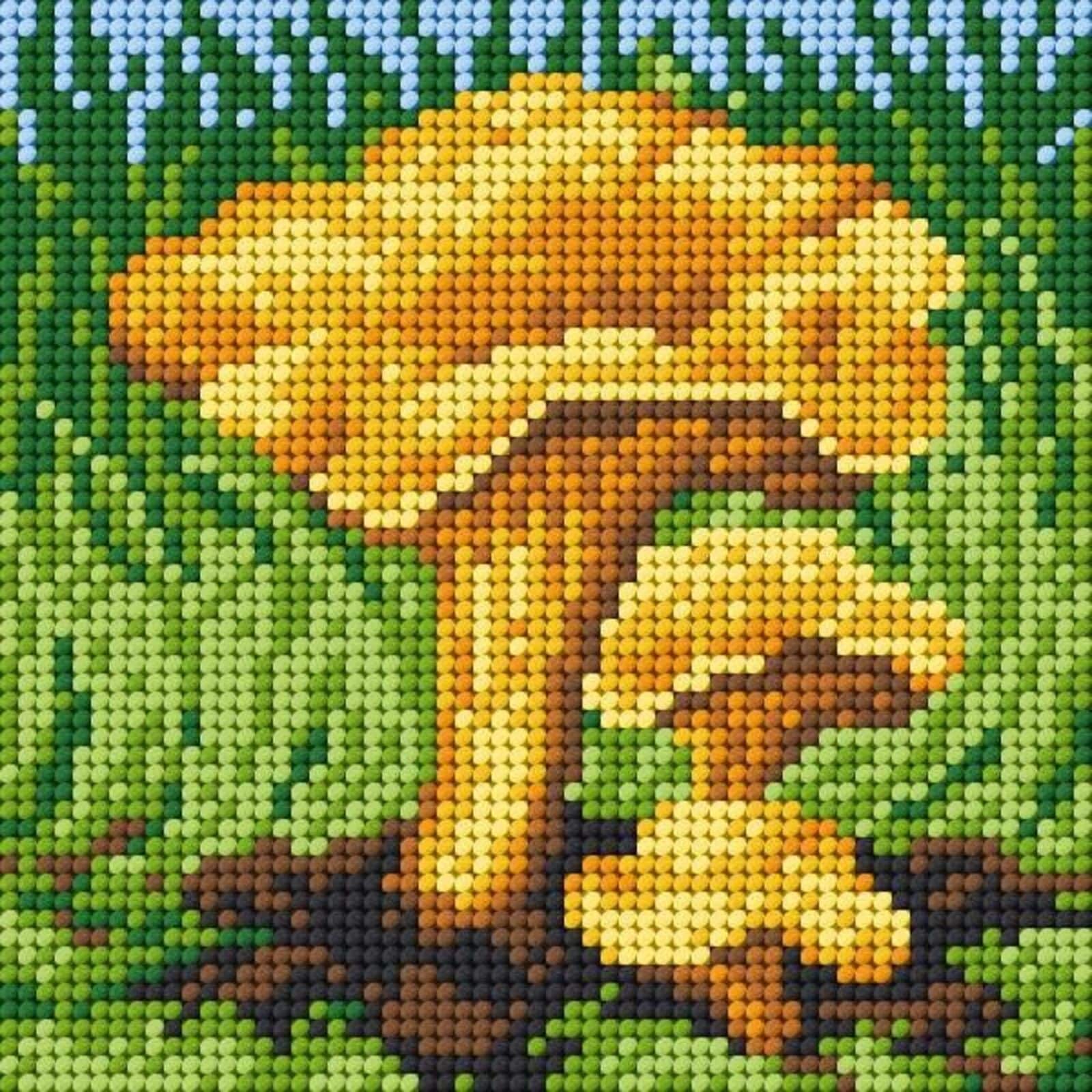 Orchidea Needlepoint Canvas For Halfstitch Without Yarn Chanterelle ...