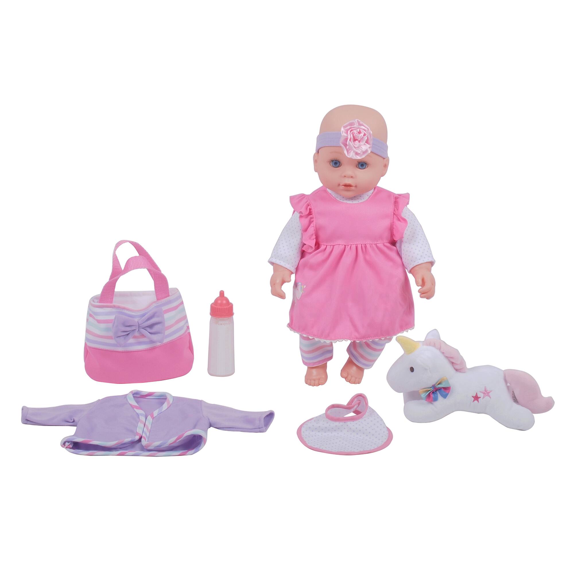 Dream Collection 16" Lovely Baby Doll With Unicorn | Michaels