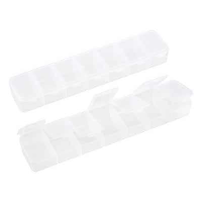Clear 7-Compartment Jewellery Storage Boxes, 3ct. by Bead Landing ...