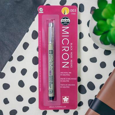 Pigma® Micron™ 003 Fine Line Pen, Black | Michaels