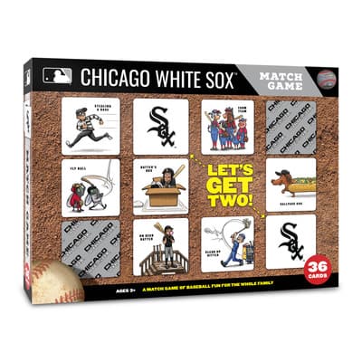Major League Baseball Licensed Memory Match Game, Color: Chicago White ...