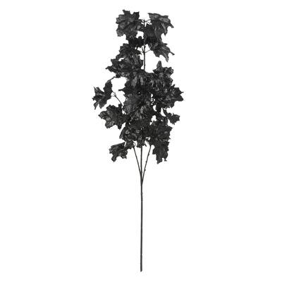 32" Black Glittery Maple Leaf & Bat Stem by Ashland® | Michaels