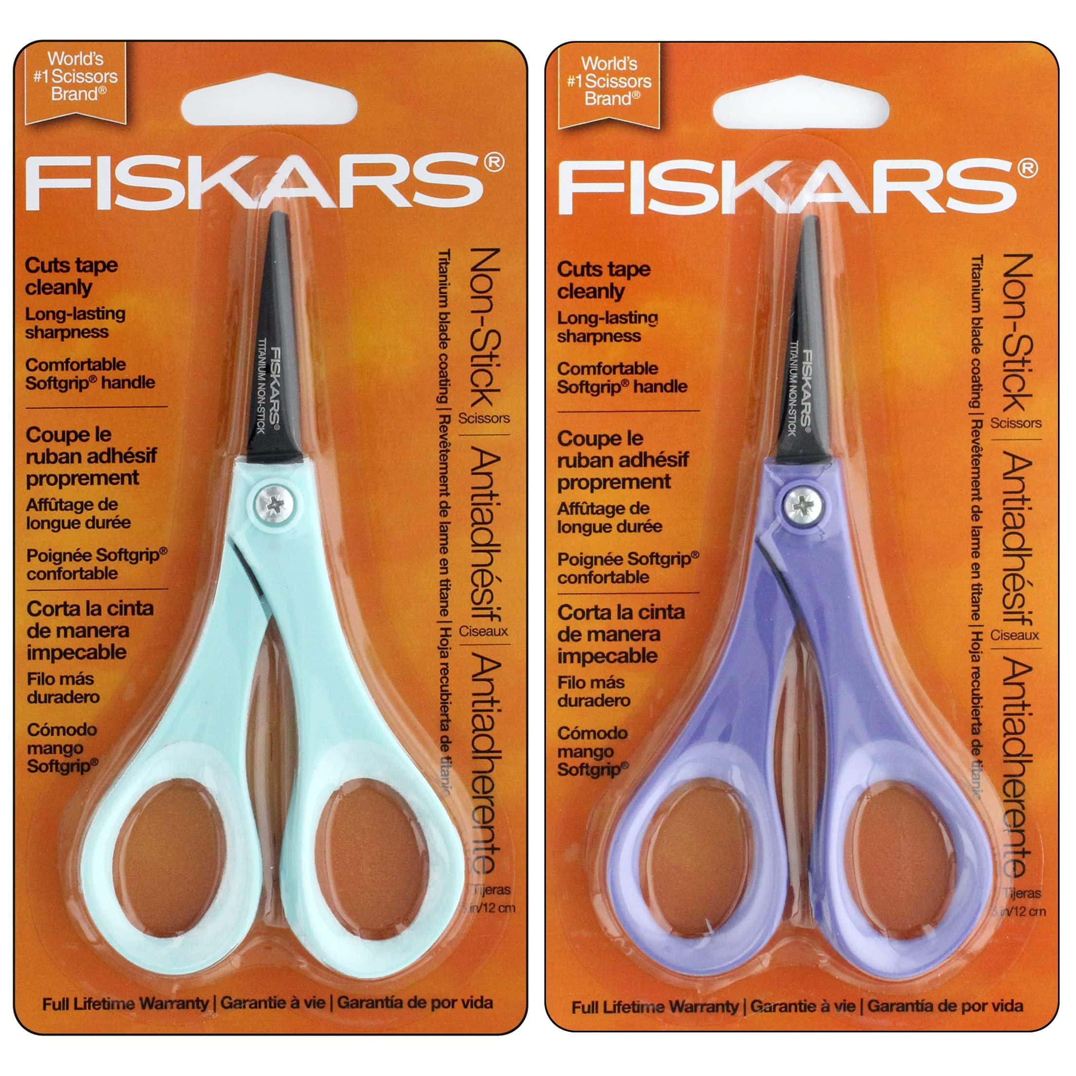 Assorted Fiskars® 5" SoftGrip Non-Stick Scissors | Michaels