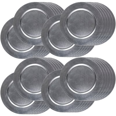 Buy in Bulk - 8 Packs: 6 ct. (48 total) 13" Silver Chargers by ...