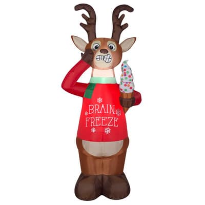 6ft. Animated Airblown® Inflatable Christmas Shaking Reindeer | Michaels