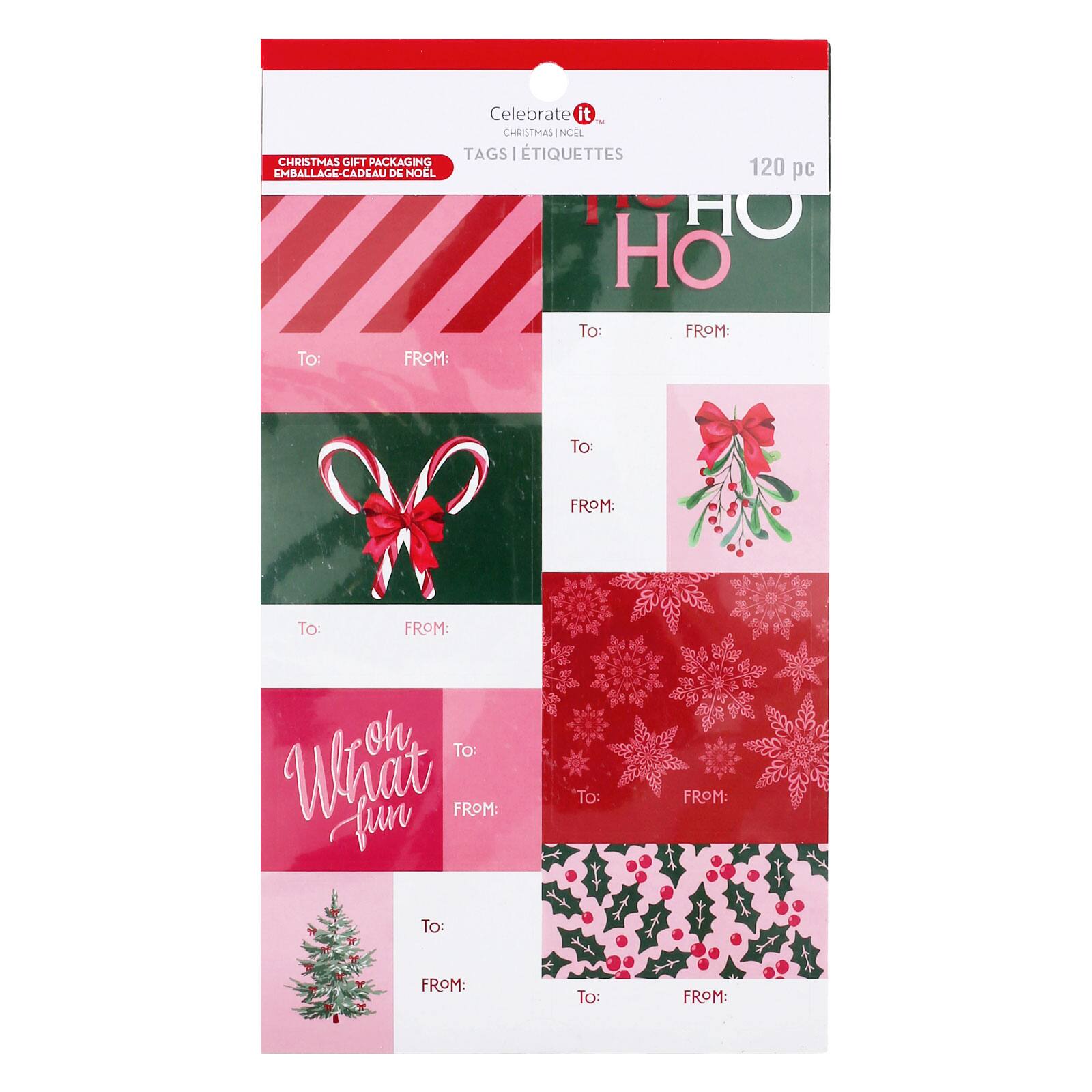 Holly Jolly Sticker Gift Tags by Celebrate It™ | Michaels