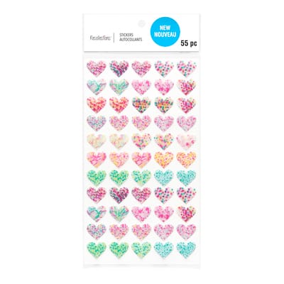 Confetti Heart Stickers by Recollections™ | Michaels