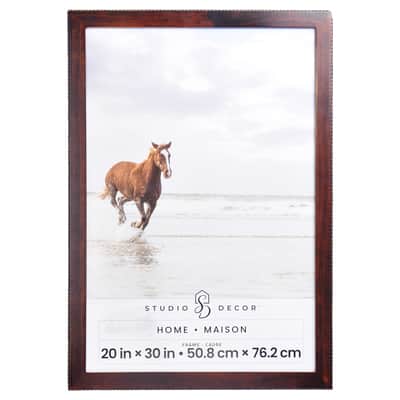 Home Brown with Beaded Edge Wood Wall Frame by Studio Décor®, Size: 20 ...