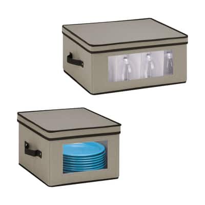 Honey Can Do Gray Window Storage Boxes, 2ct. | Michaels