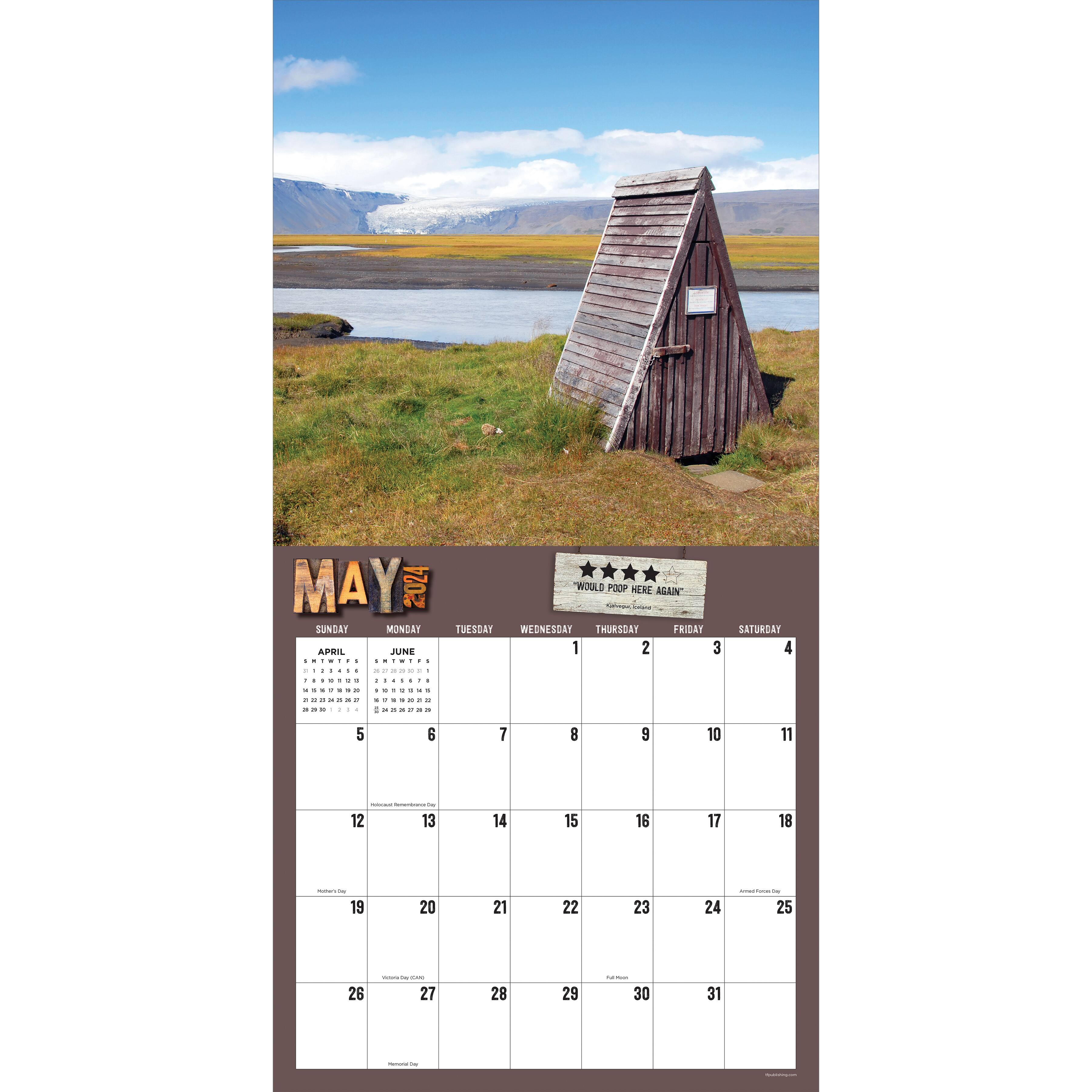 TF Publishing 2024 Outhouses Wall Calendar | Michaels