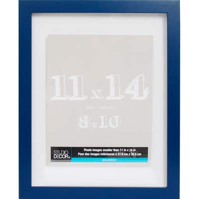 Sapphire Blue Belmont Float Frame by Studio Décor®, Size: 11" x 14 ...