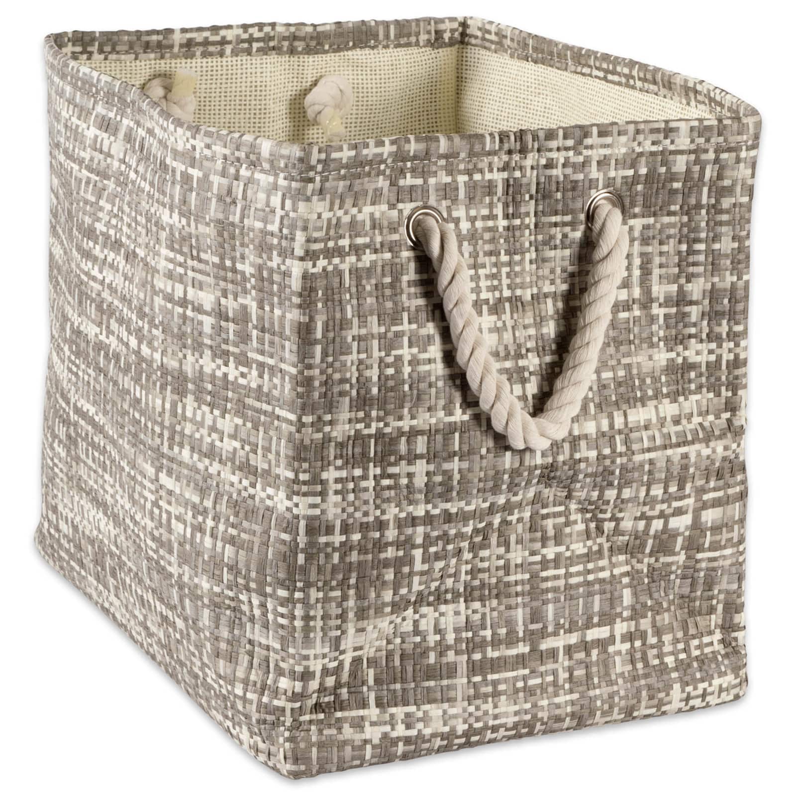 DII® Medium Gray Tweed Rectangular Paper Bin | Michaels