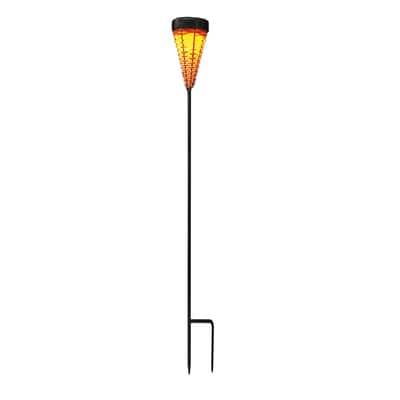 36" Solar Powered Plastic Rattan Stake | Michaels
