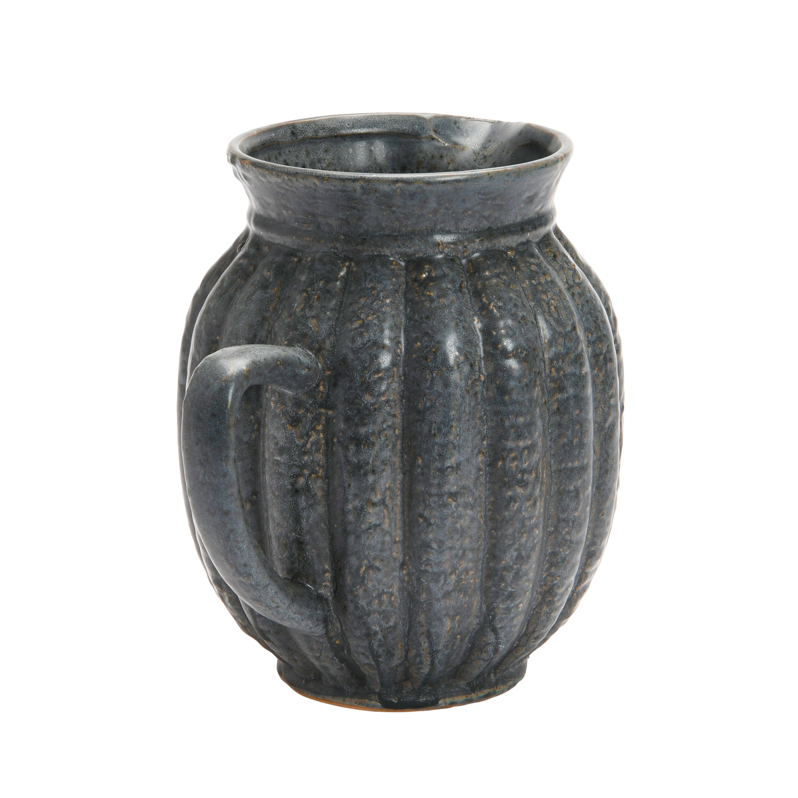 2.5qt. Matte Black Stoneware Fluted Pitcher | Michaels