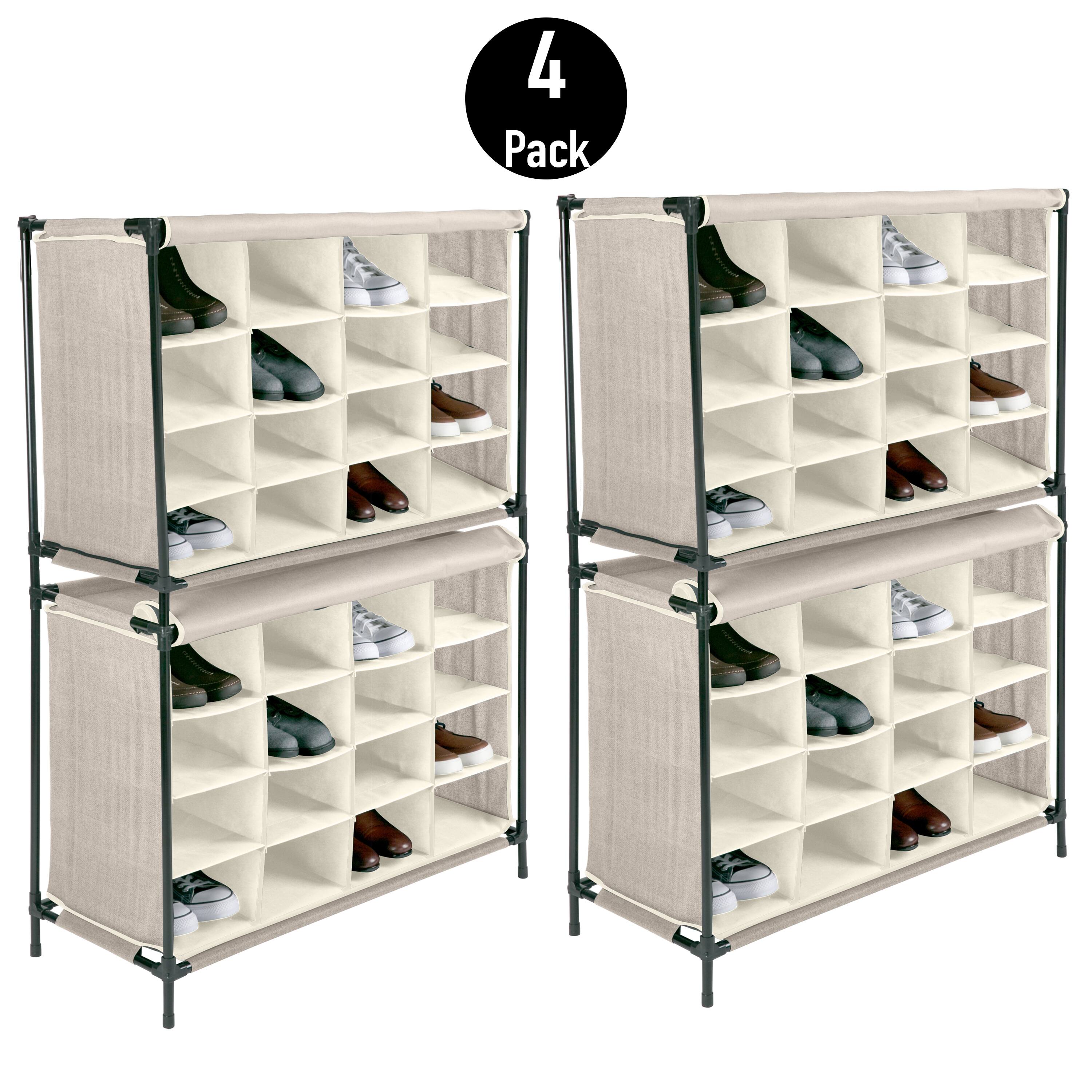Simplify Faux Jute 16 Compartment Shoe Cubby | Shoe Storage | Michaels